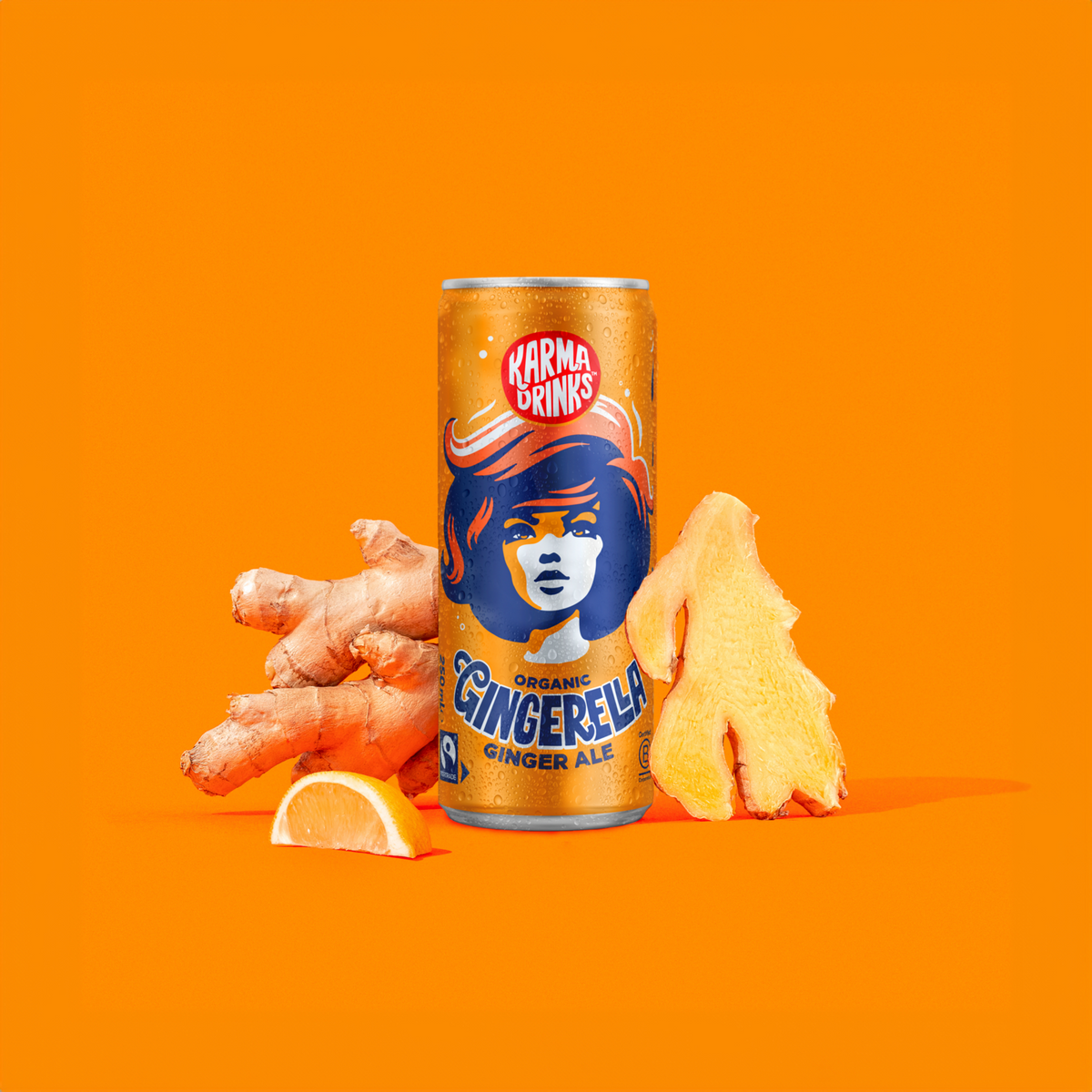 Gingerella Ginger Ale [24 Cans] Organic | Karma Drinks UK